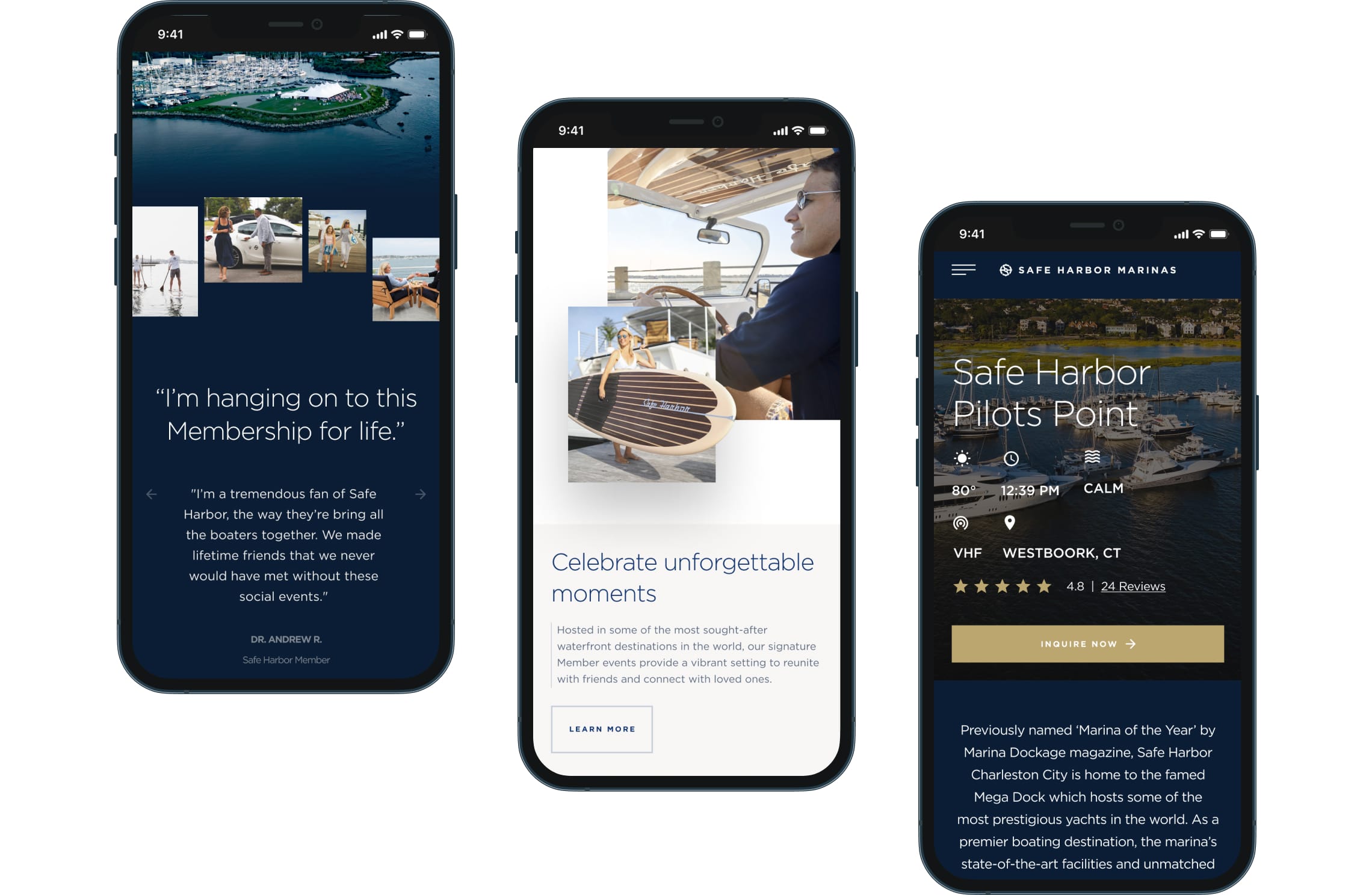 Safe Harbor Marinas | Agency of Record | Tegan Digital