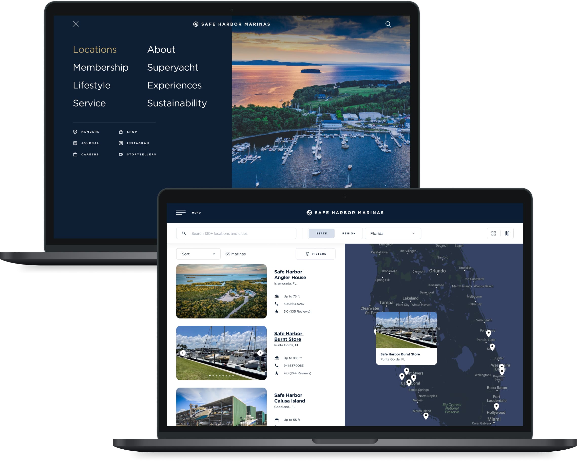 Safe Harbor Marinas | Agency of Record | Tegan Digital